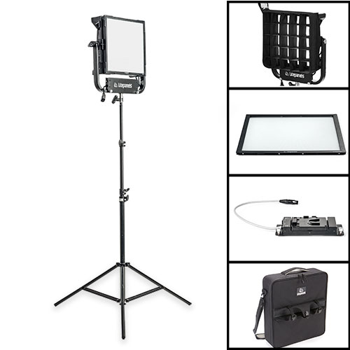 Gemini 1x1 Soft Pro Kit V-Mount Kit (PSE) | Litepanels